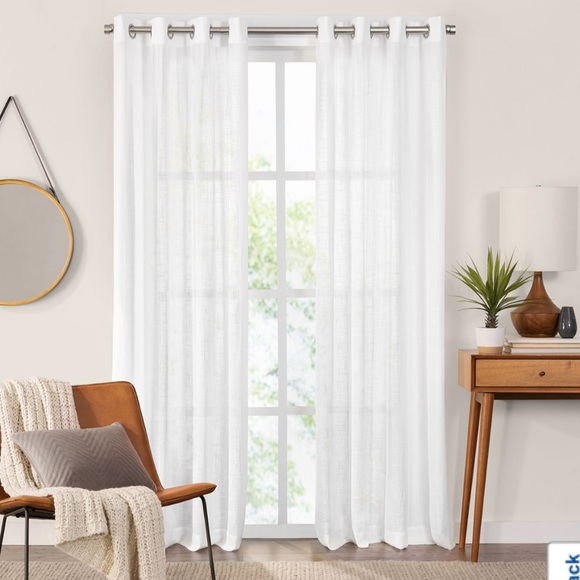 Fieldcrest | Accents | Fieldcrest Arden Solid Cotton Sheer Grommet Top ...